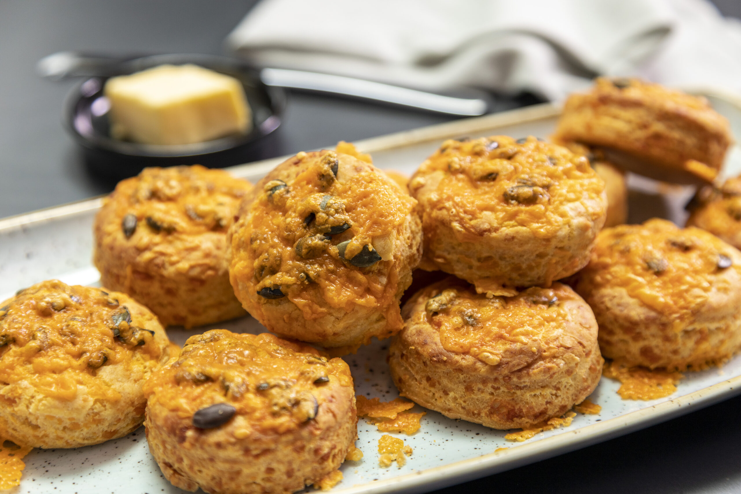 Cheese and Pumpkin Seed Scones - Belton Farm
