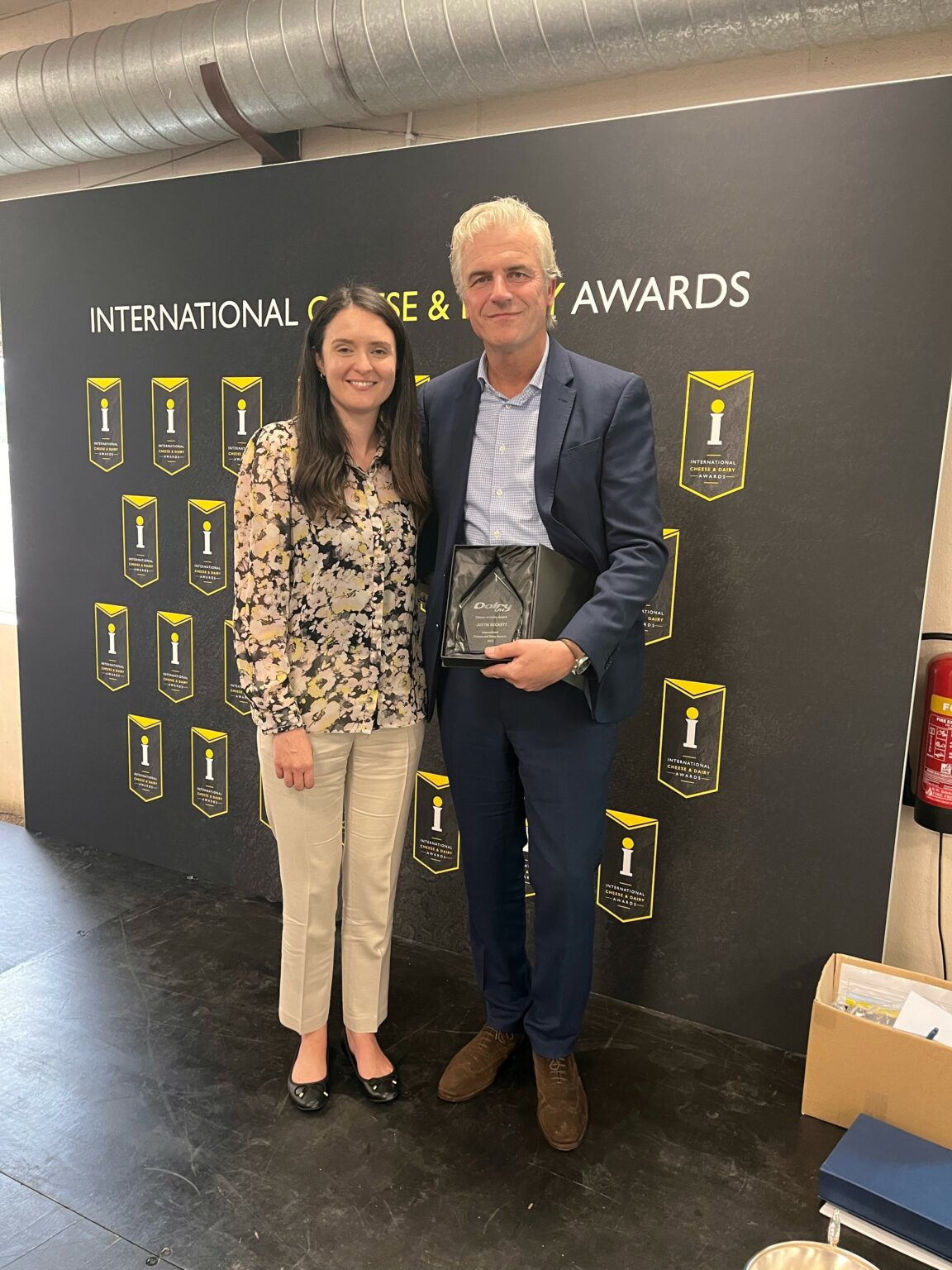 Justin Beckett Receives Dairy UK Cheese Industry Award 2022 - Belton Farm
