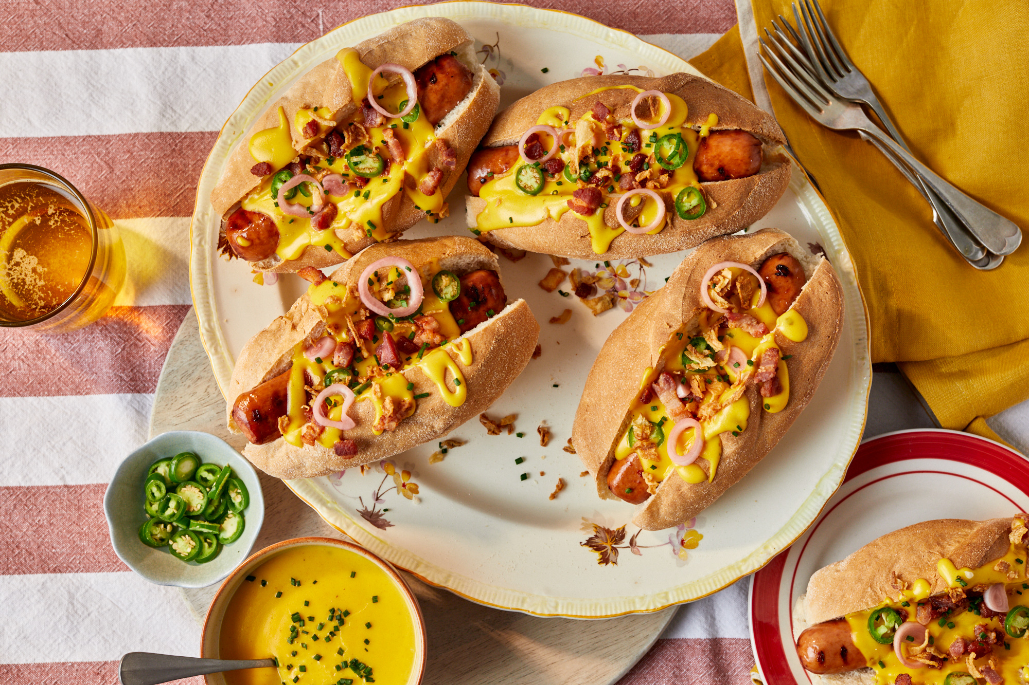 Red Fox Cheese Sauce Loaded Hotdogs - Belton Farm
