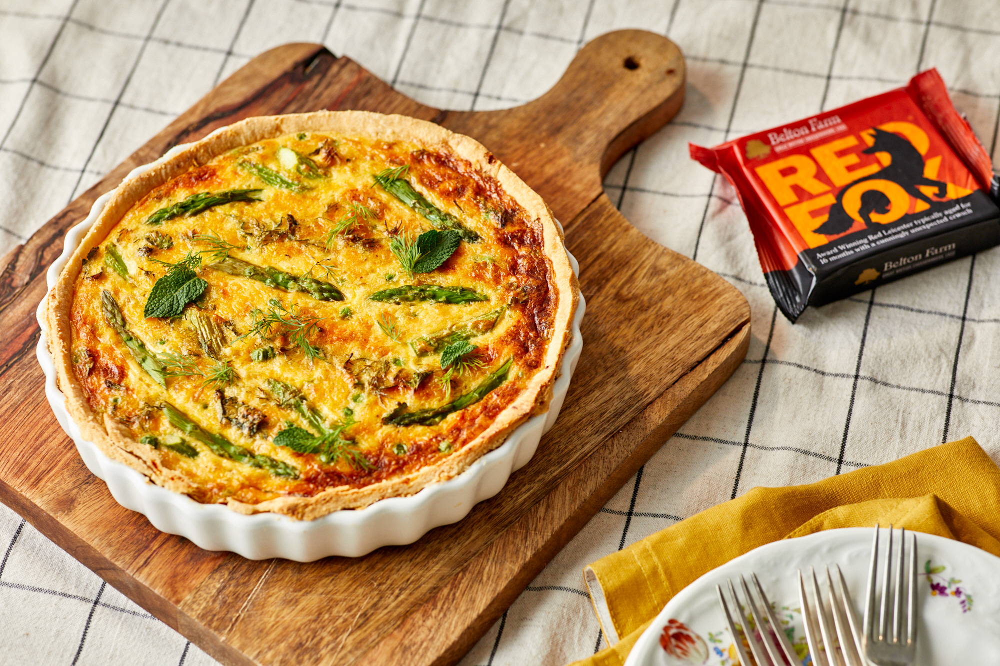 Red Fox and Spring Vegetable Quiche - Belton Farm